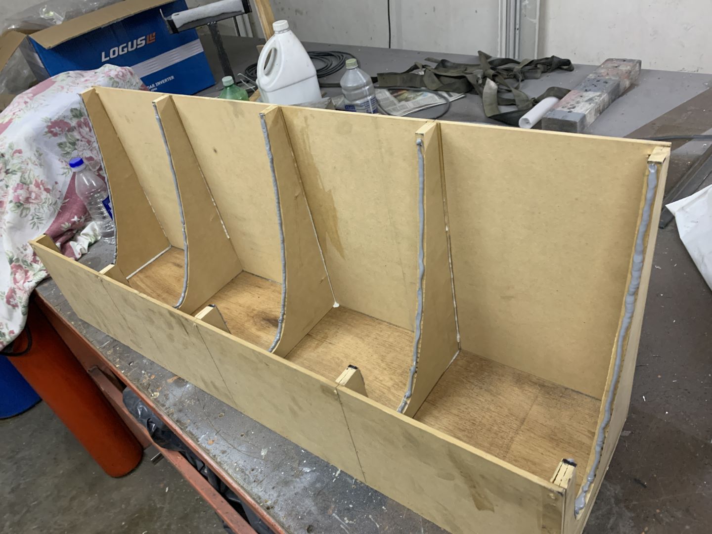 Matriz de borde de ataque. - Fácil MS 1/3 Avión Experimental Argentino